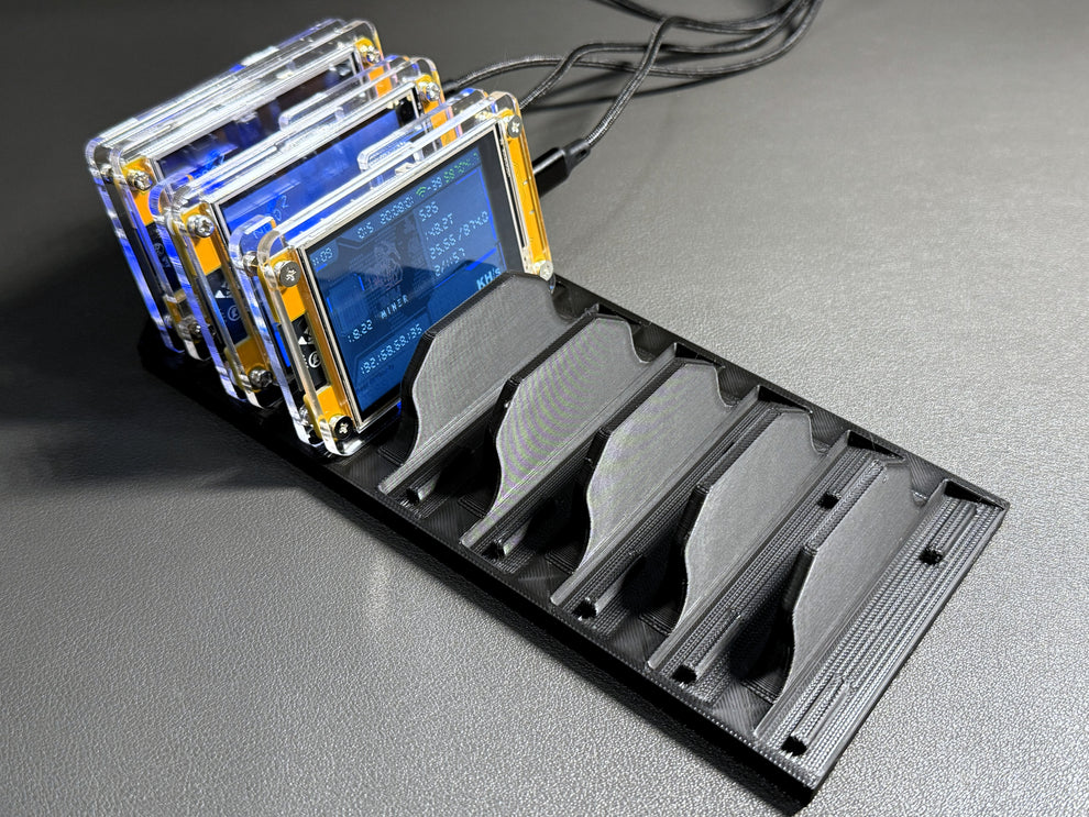 8-Slot Cradle Stand for NerdMiner & NMminer Bitcoin Solo Mining Device ...